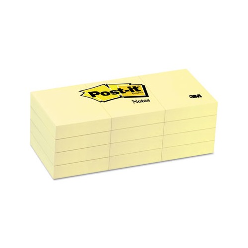 Post-it Original Pads in Canary Yellow - MMM653YW - Shoplet.com