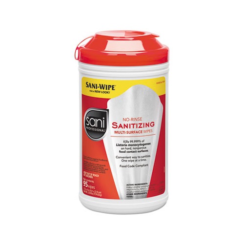 Sani Professional No-Rinse Sanitizing Multi-Surface Wipes - NICP56784 ...