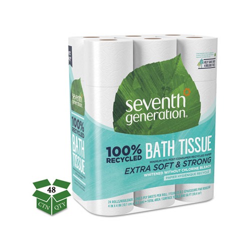 Seventh Generation 100% Recycled Bathroom Tissue - SEV13738CT - Shoplet.com