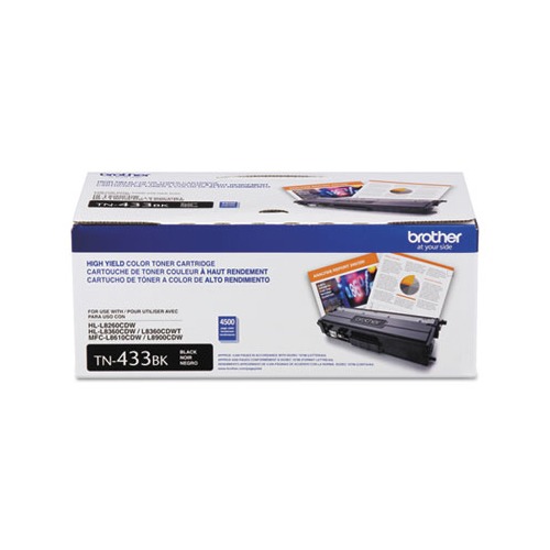 Brother TN433BK High-Yield Toner - BRTTN433BK - Shoplet.com