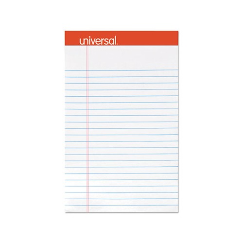 Universal Perforated Ruled Writing Pads - UNV46300 - Shoplet.com