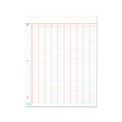 Tops Data Pad w/Numbered Column Headings - TOP3619 - Shoplet.com