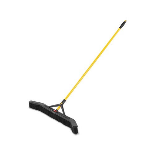 Rubbermaid Maximizer Push-to-Center Broom - RCP2018728 - Shoplet.com