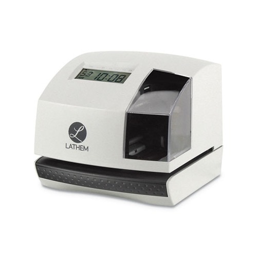 Lathem 100E Time Clock and Stamp - LTH100E - Shoplet.com