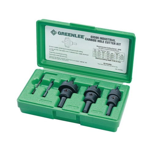 Greenlee Carbide-Tipped Hole Cutter Kits - 50035991 - 332-635 - Shoplet.com