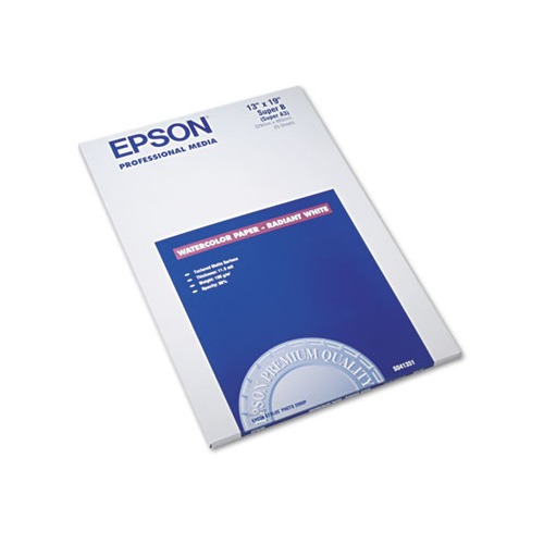 Epson Watercolor Radiant White Inkjet Paper - EPSS041351 - Shoplet.com