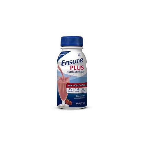 Abbott Nutrition Ensure Plus Strawberry Retail 8oz. Bottle - 5257269 ...