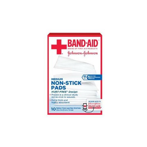 Band-Aid First Aid Non-Stick Pads 2 x 3 Inch - 53111657200 - Shoplet.com