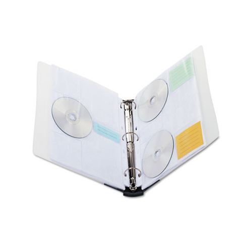 Innovera CD/DVD Three-Ring Refillable Binder - IVR39300 - Shoplet.com