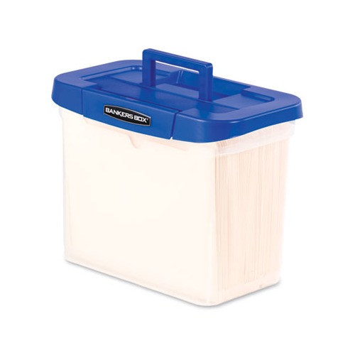 Bankers Box Heavy-Duty Portable File Box - FEL0086301 - Shoplet.com