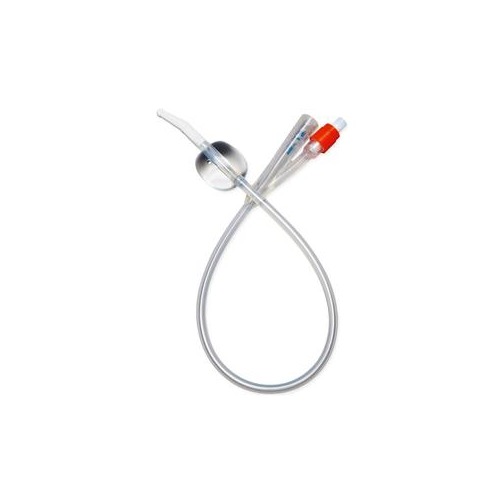 Medline Coude-Tip SelectSilicone Foley Catheter, 18 Fr, 10 mL ...