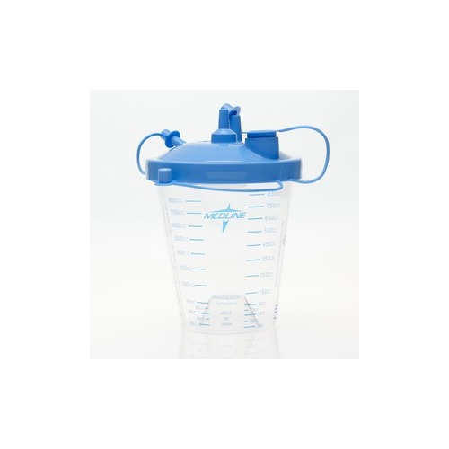 Medline Suction Canister with Float Lid & Tubing, 850 cc - 60HCS7851 ...