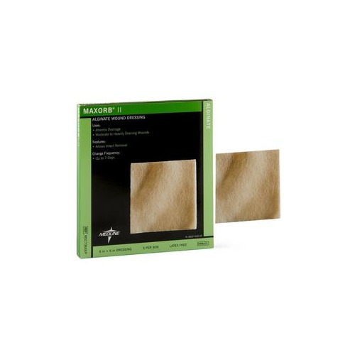 Medline Maxorb II Alginate Wound Dressing, 6" x 6" - 60MSC7366EP ...