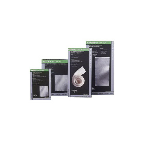 Medline Maxorb Extra Ag Silver Alginate Sheet Dressing 4" x 8 ...