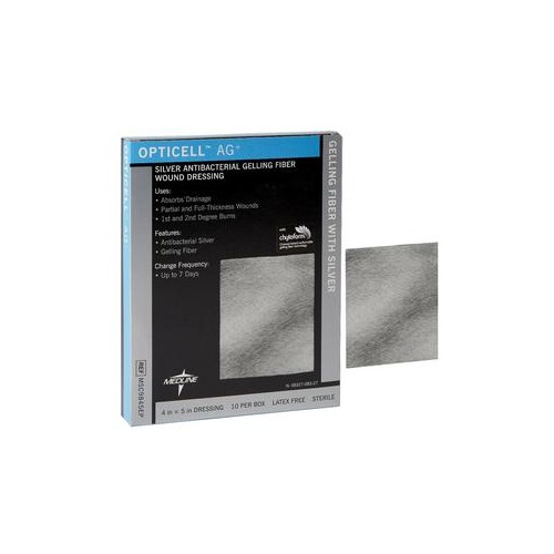 Medline Opticell Ag+ Silver Antibacterial Gelling Fiber Wound Dressing ...