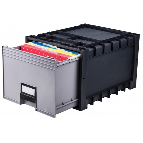 Storex Black/Gray Heavy-duty Archive Drawer - STX61178U01C - Shoplet.com