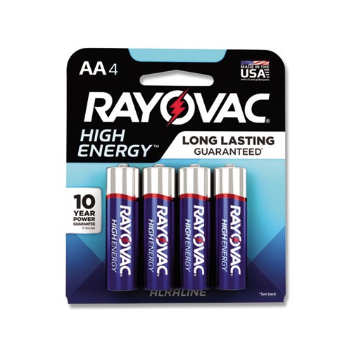 Ray-o-vac High Energy Premium Alkaline AA Batteries - RAY8154K ... Ray-o-vac High Energy Premium Alkaline AA Batteries - RAY8154K ...