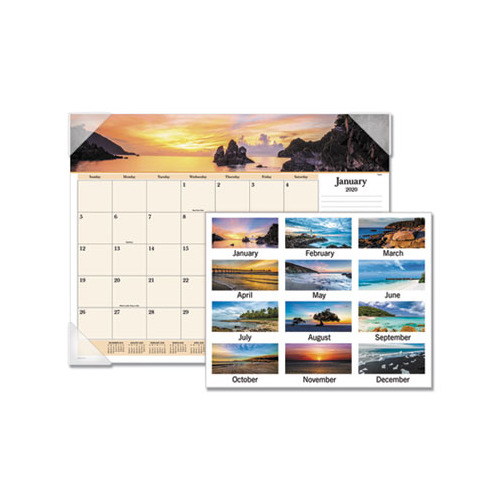 At-a-Glance Images of the Sea Monthly Desk Pad Calendar - AAGDMD14132 ...
