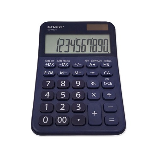 Sharp ELM335BBL Desktop Calculator - SHRELM335BBL - Shoplet.com
