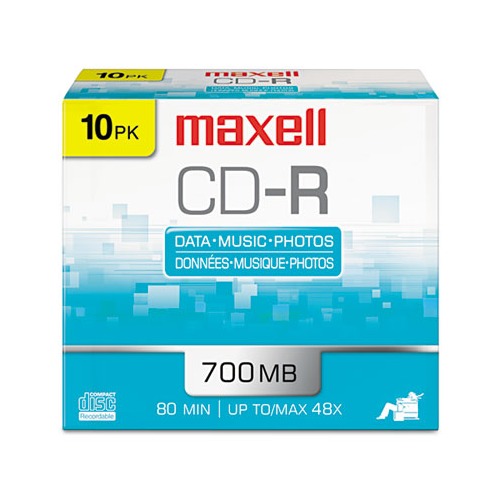 Maxell CD-R Recordable Disc - MAX648210 - Shoplet.com