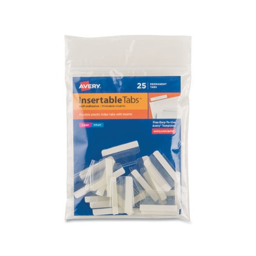 Avery Insertable Index Tabs with Printable Inserts - AVE16221 - Shoplet.com