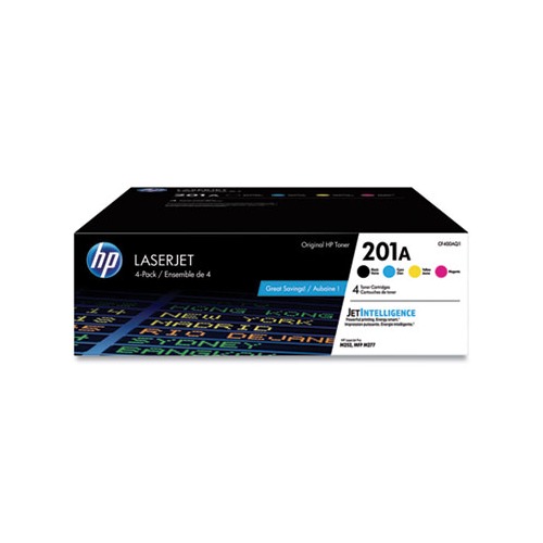 HP 201A CF400A-Q 4-Pack Black/Cyan/Magenta/Yellow Original LaserJet ...
