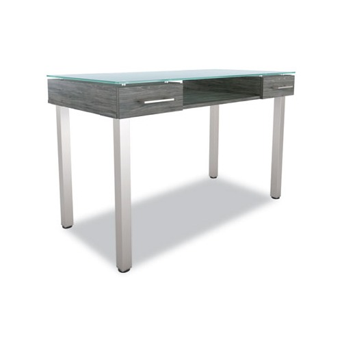 Union & Scale Prestige Glass Writing Desk - UOS24398955 - Shoplet.com