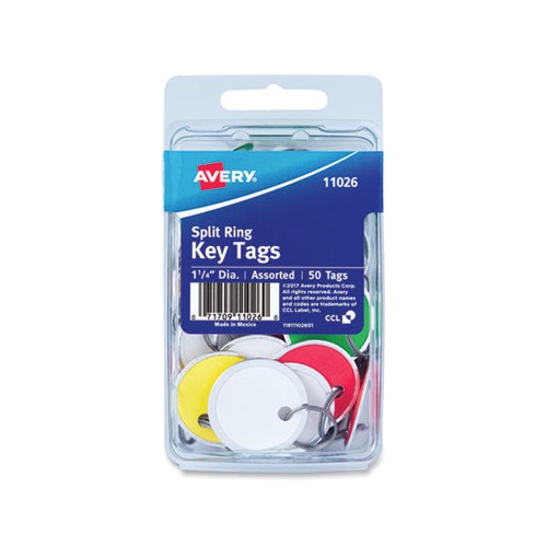 Avery Key Tags with Split Ring - AVE11026 - Shoplet.com
