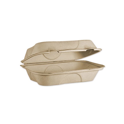 World Centric Fiber Hinged Hoagie Box Containers - WORTOSCUHB - Shoplet.com