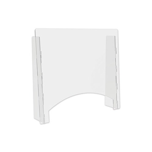 Deflecto Counter Top Barrier with Pass Thru - DEFPBCTA2724P - Shoplet.com