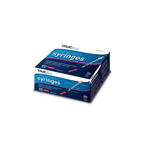 Trividia Health, Inc Trueplus Single-Use Insulin Syringe, 30G x 5/16 ...