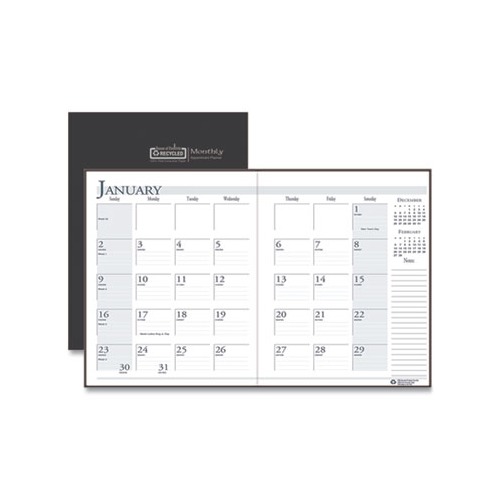 House Of Doolittle Recycled Ruled 14-Month Planner with Leatherette ...