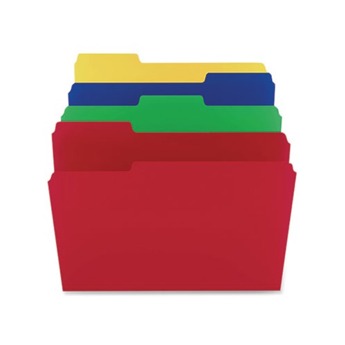 Tru Red Heavyweight Plastic File Folders - TUD439328 - Shoplet.com