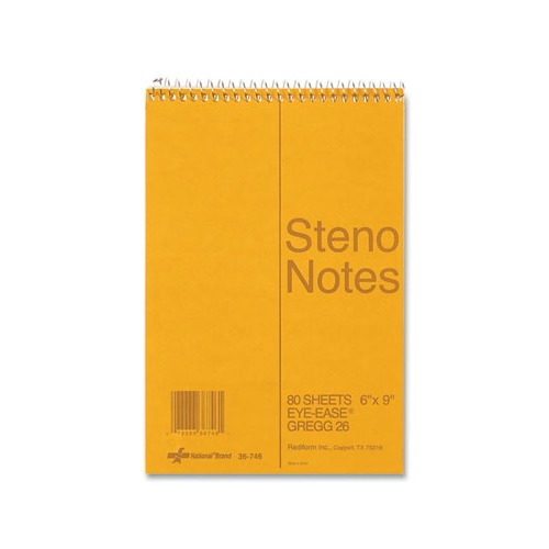 National Standard Spiral Steno Pad - RED36746 - Shoplet.com