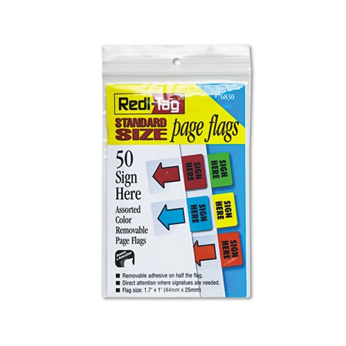 Redi-tag Removable Page Flags - RTG76830 - Shoplet.com