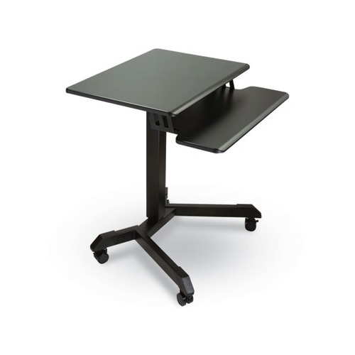 Victor Mobile Height Adjustable Standing Desk with Keyboard Tray ...