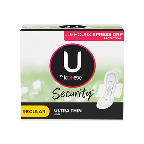 KIMBERLY CLARK U by Kotex Security Regular Ultrathin Pad with Wings ...