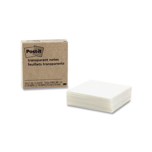 Post-it Transparent Notes - MMM600TRSPT10PK - Shoplet.com