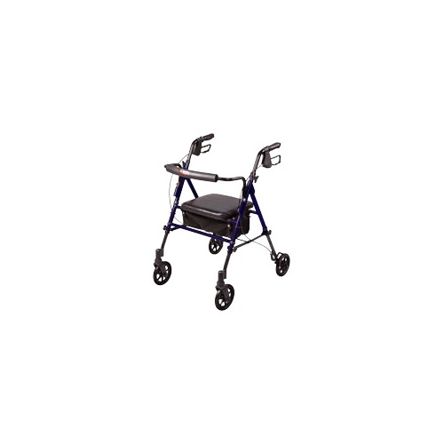 Carex Health Brands Step N Rest Roller Walker, 250Lb Capacity ...