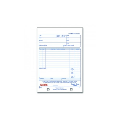 Adams Repair Order Book - ABFD5084 - Shoplet.com