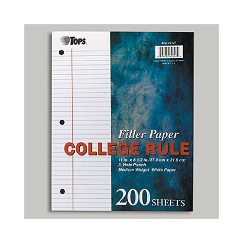 Tops Mediumweight 16-lb. Filler Paper - TOP62345 - Shoplet.com