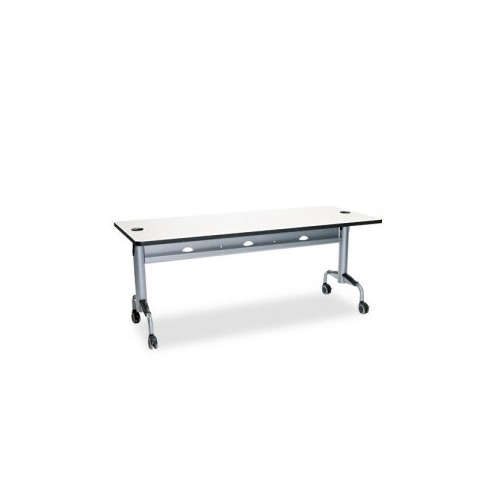 Bretford Here flip top training room table - BREHFL3072GM - Shoplet.com