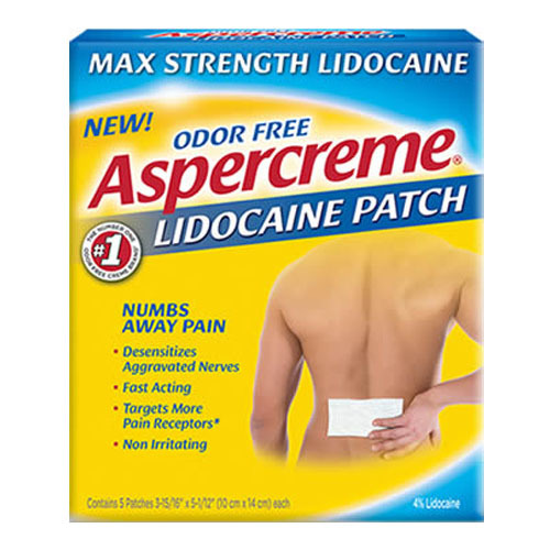 Chattem Inc Aspercreme with Lidocaine Patch, 5 ct. - CHA041167058404 ...