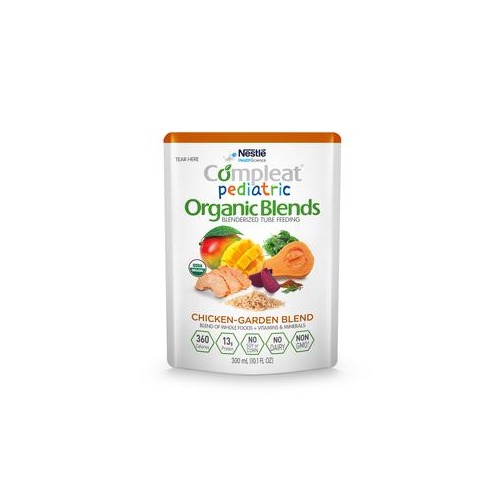 Nestle COMPLEAT Pediatric Organic Blends, Chicken-Garden Blend, 10.1 fl ...