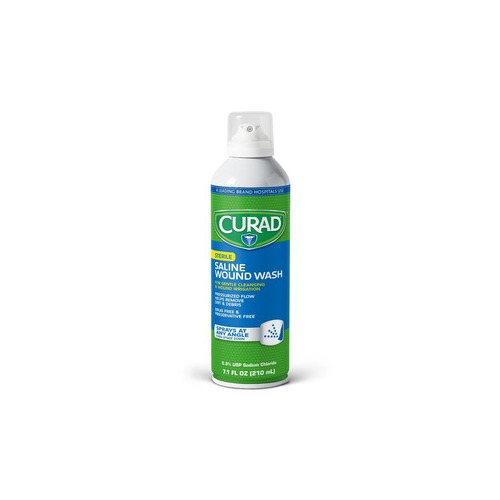 Medline Curad Saline Wound Flush Spray,7.100 OZ - CURSALINE7H - Shoplet.com
