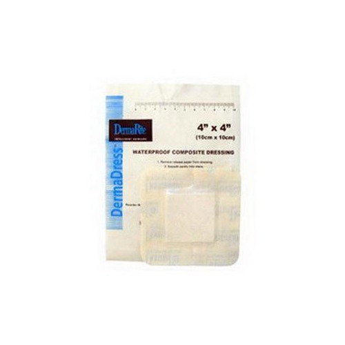 Dermarite DermaDress Waterproof Composite Dressing 6" x 6" - DM277 ...