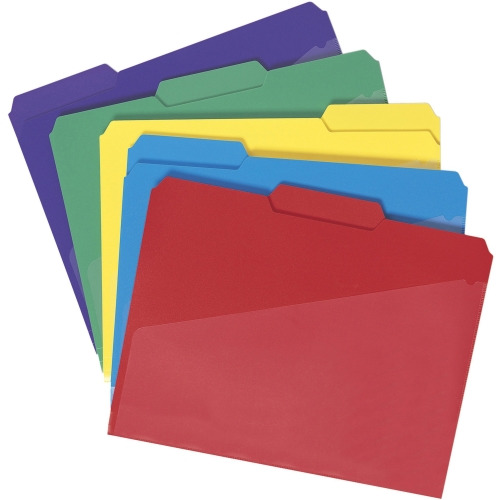Smead Color Top Tab Poly Slash Pocket Folders - SMD10540 - Shoplet.com