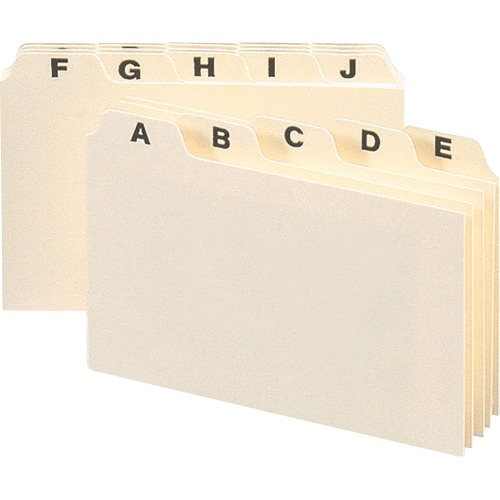 Smead Card Guides with Alphabetic Tab - SMD56076 - Shoplet.com