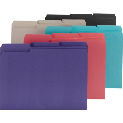 Smead Colored 1/3 Tab Cut Letter Recycled Interior File Folder ...
