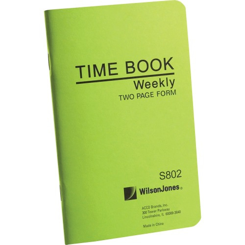 Wilson Jones Foreman's Time Book - WLJS802 - Shoplet.com